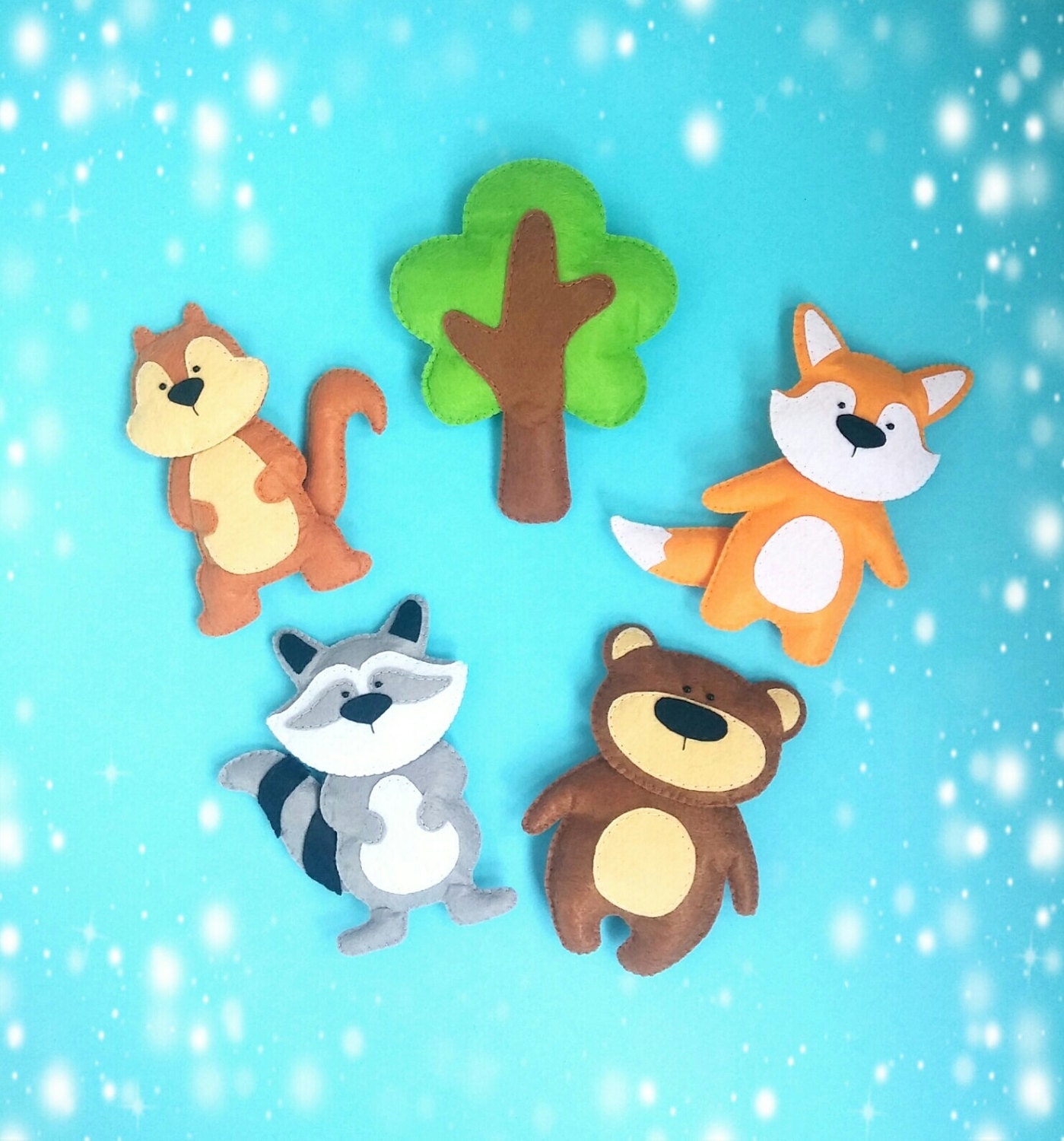 Woodland Nursery Animals Forest Animals Baby Toy Stuffed - Etsy