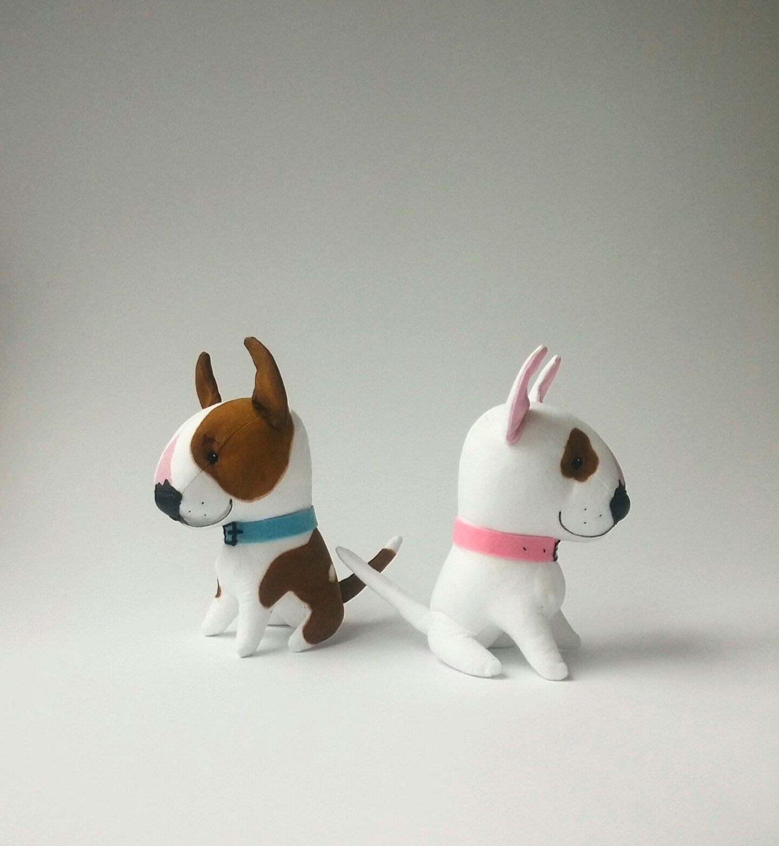 Stuffed Animal Plush Dog Bull Terrier Toy, Custom Stuffed Dog, English ...
