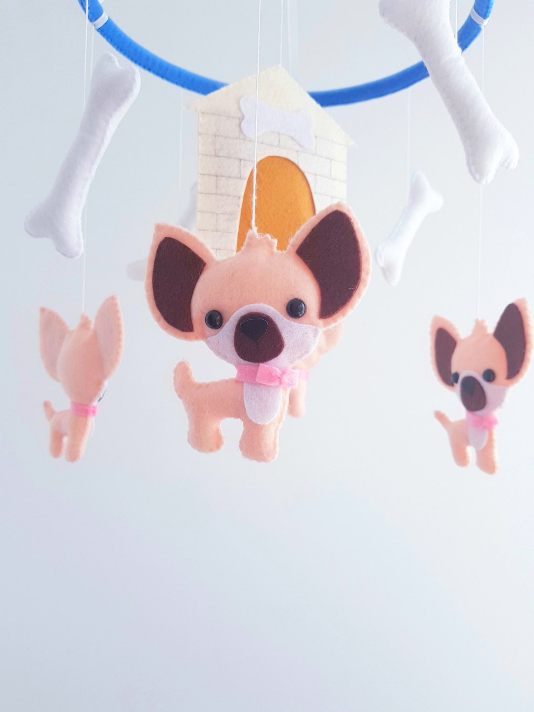 Nursery Baby Crib Mobile Dogs Chihuahua Puppy, Animals Baby Mobile ...