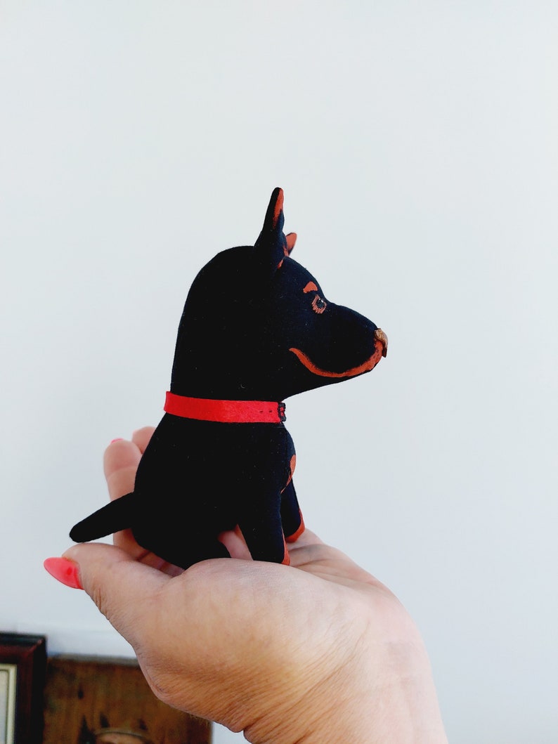 Doberman Pinscher Toy Stuffed Dog Cute Animal Dog Plush Toy - Etsy