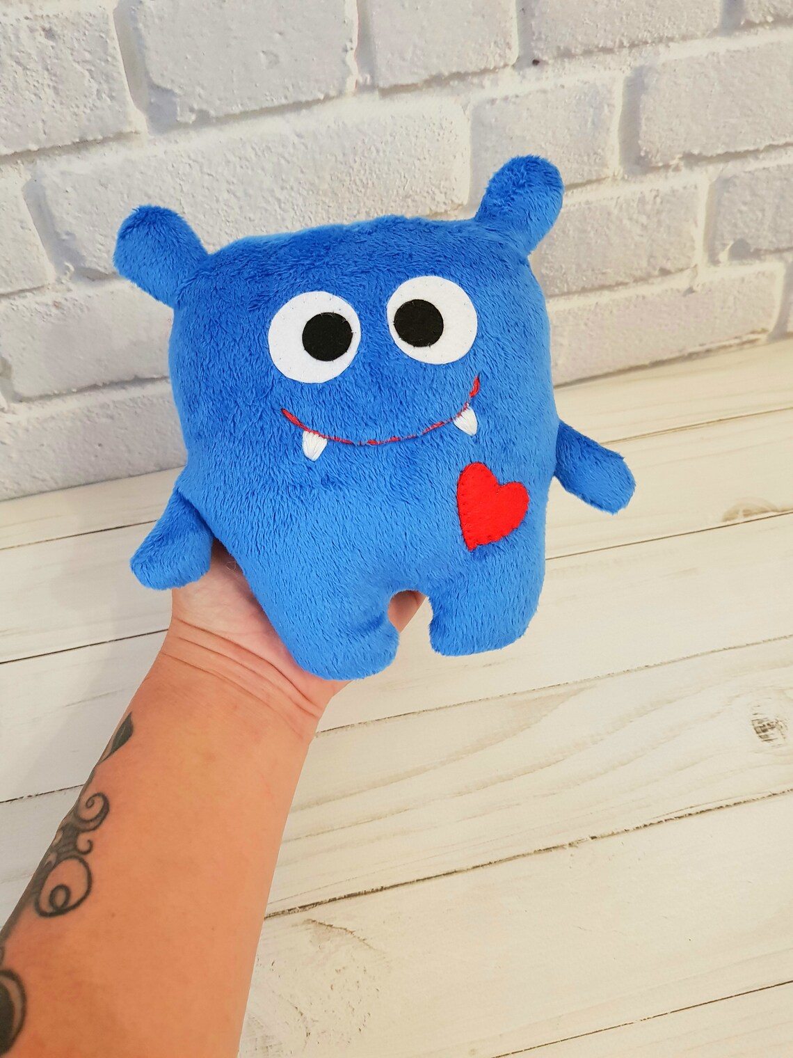 Blue Cute Plush Toy Monster Stuffed Soft Monster Blue Baby Toy - Etsy
