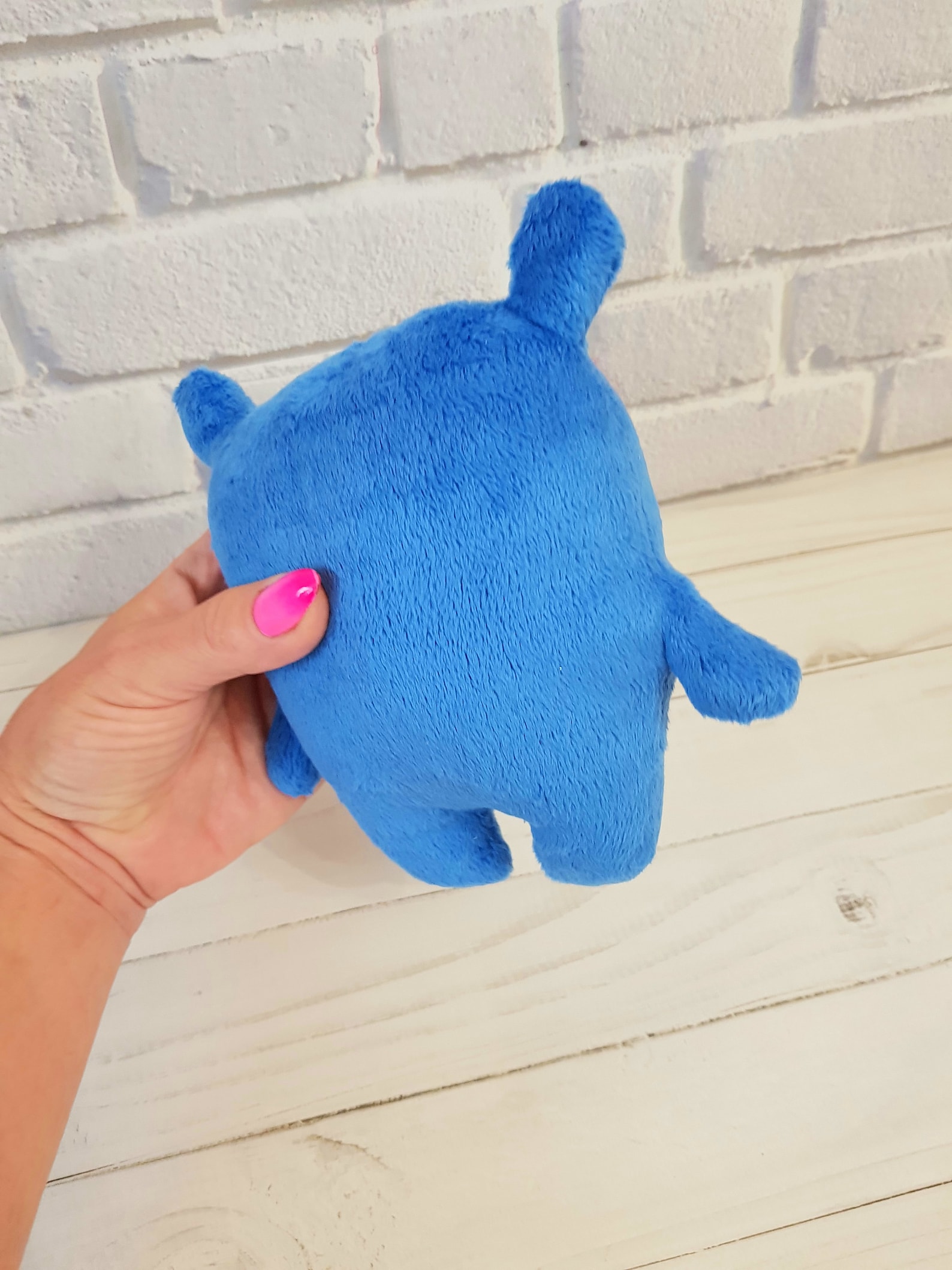 Blue Cute Plush Toy Monster Stuffed Soft Monster Blue Baby Toy - Etsy