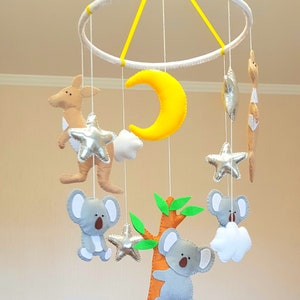 Baby Crib Mobile Australian Animals Nursery Decor Koala - Etsy