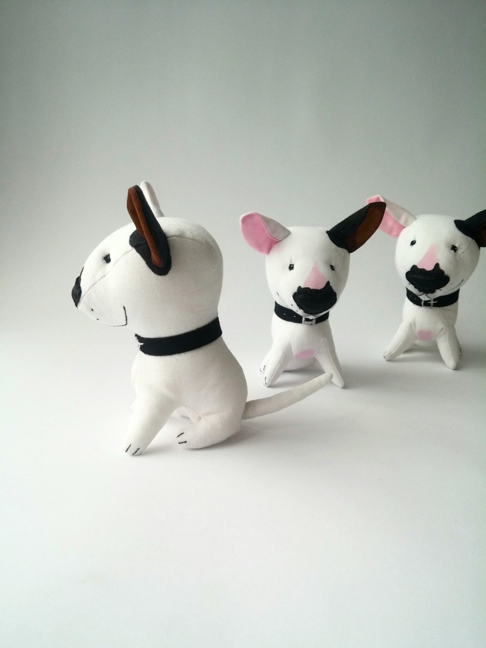 English Bull Terrier Plush Dog Toy Stuffed Animal Puppy Dog - Etsy UK