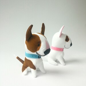 Stuffed Animal Plush Dog Bull Terrier Toy, Custom Stuffed Dog, English ...