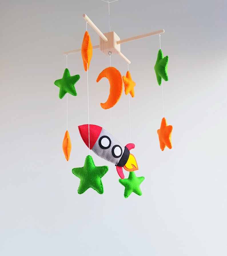 Space Nursery Baby Crib Mobile Baby Crib Mobile Colorful - Etsy