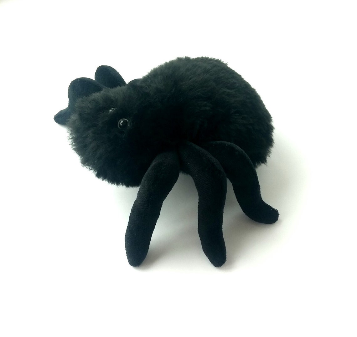 Cute black spider toy stuffed animals soft spider plush | Etsy