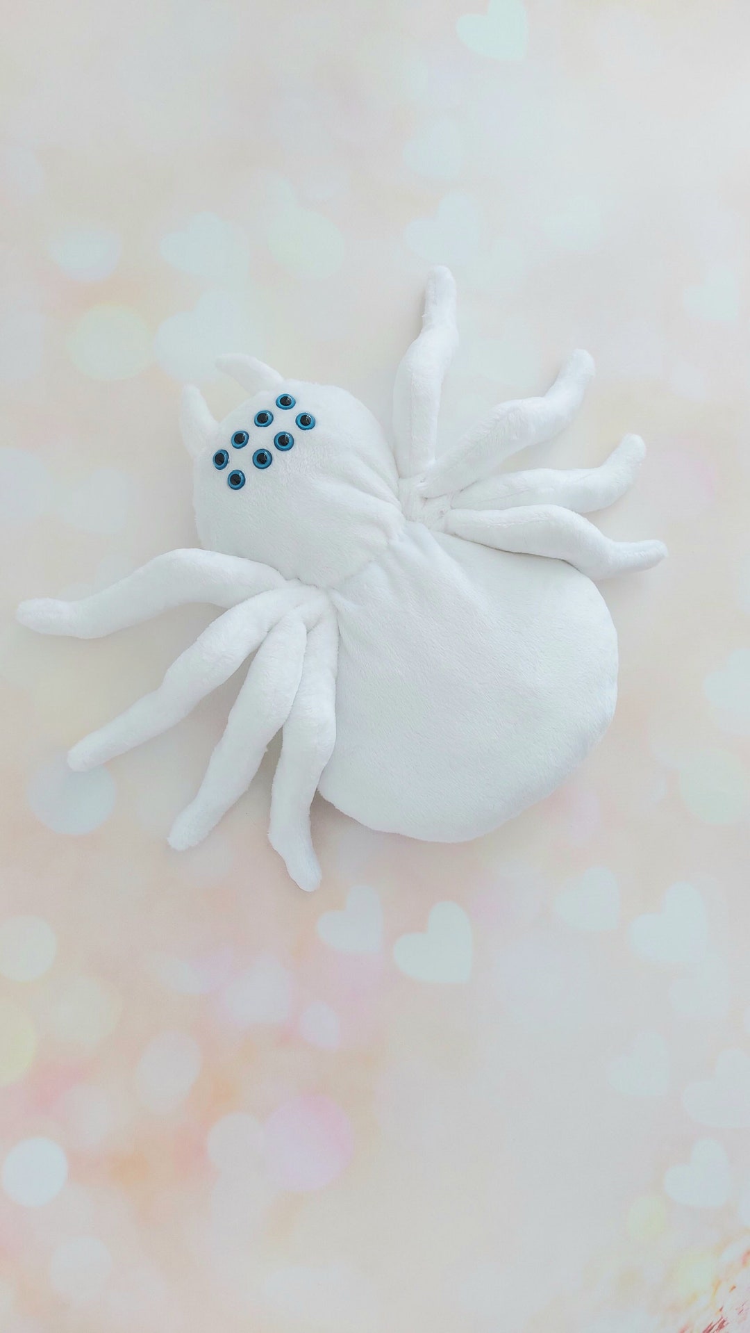 White Halloween Huge Plush Spider Tarantula Toy, Big Stuffed Animal ...