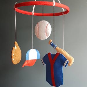 Baseball Baby Crib Mobile, Nursery Sport Decor, Hanging Mobile, Cot ...