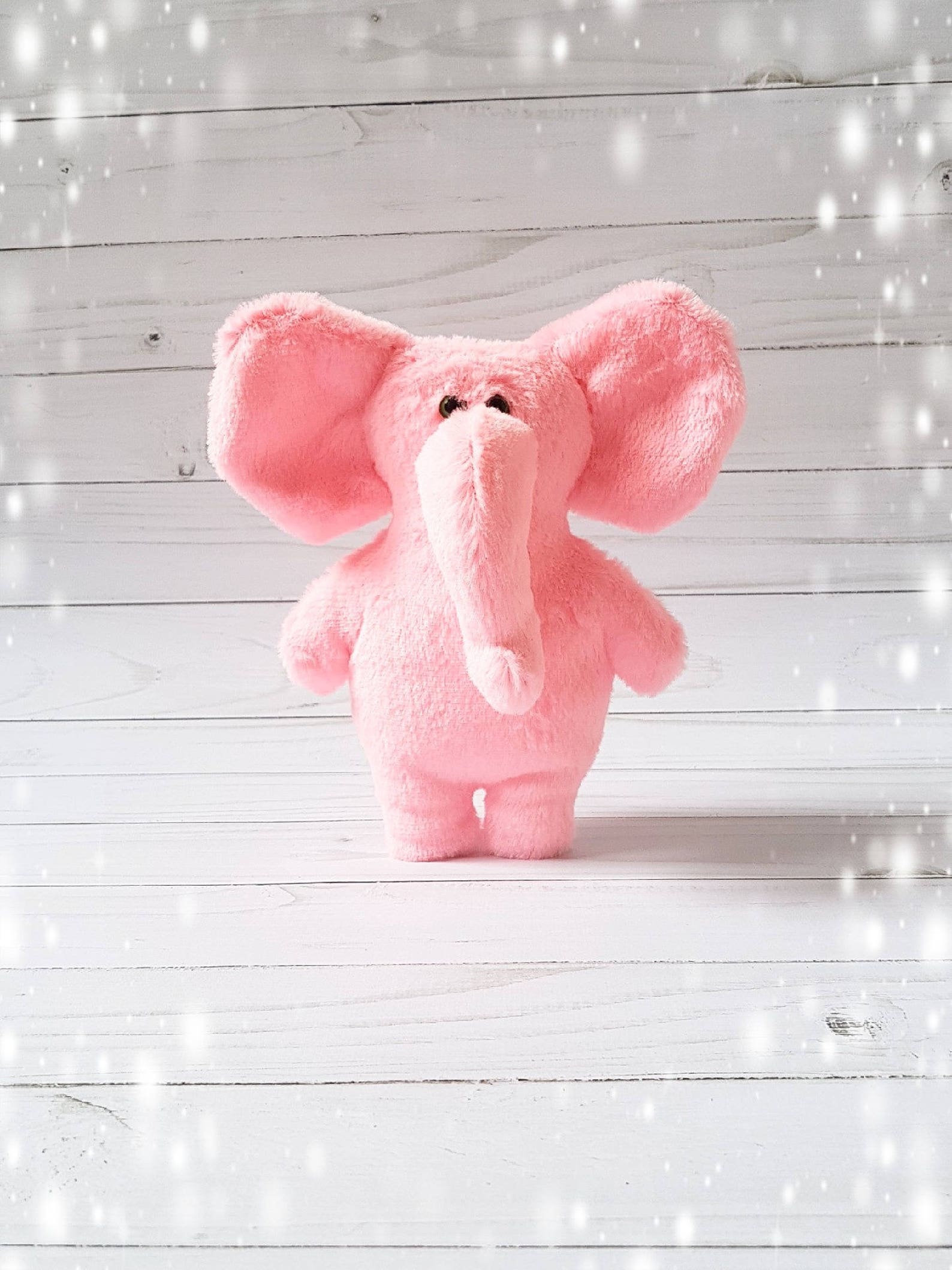 Pink Plush Elephant Stuffed Animal Toy Plush Elephant Soft - Etsy