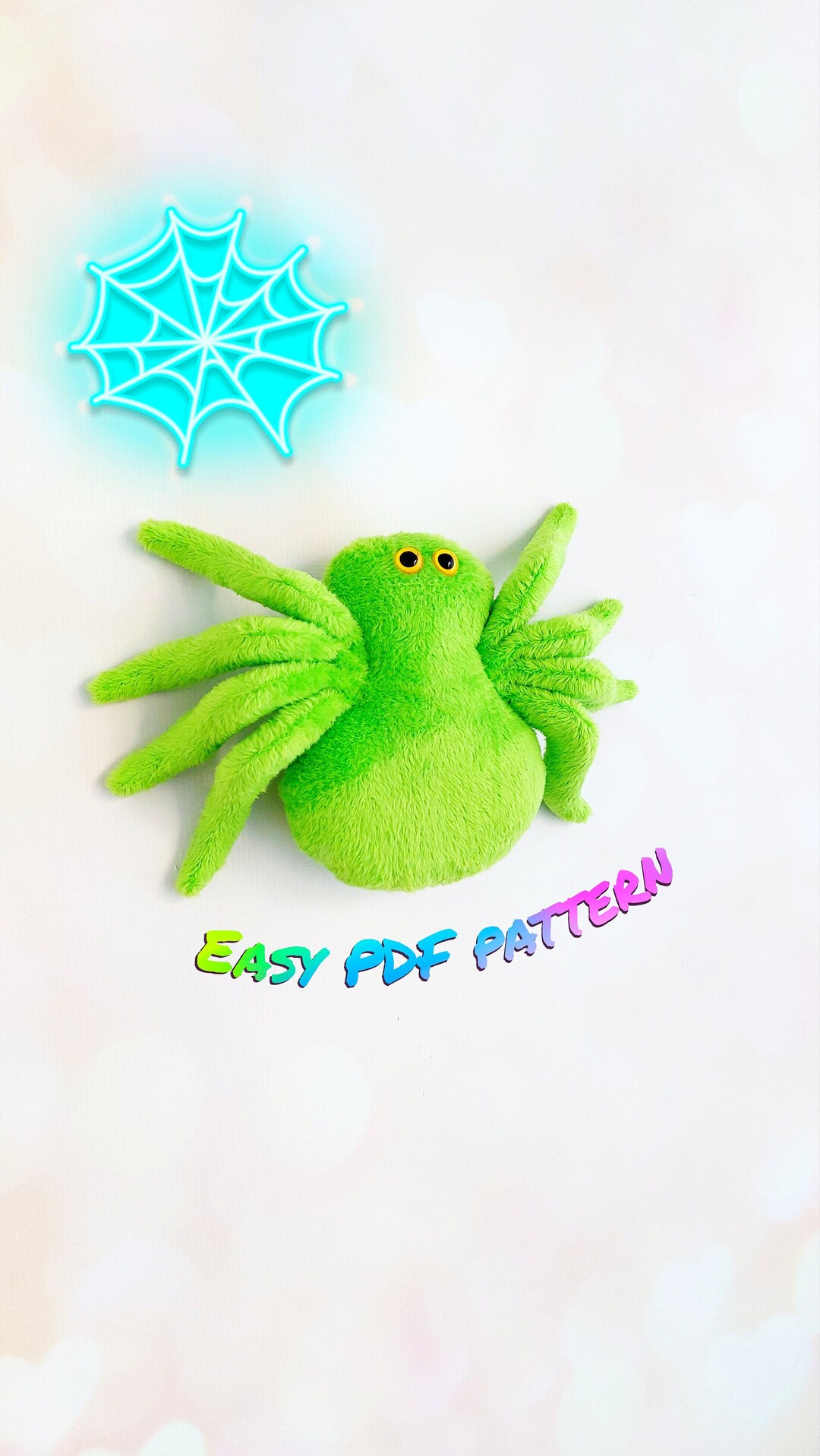 Cute Little Toy Spider Easy PDF Pattern Halloween, Cute Plush Spider ...