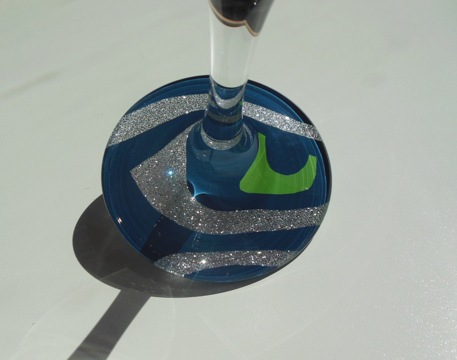 Seattle Seahawks Glitter Wine Glass - Etsy