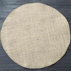 Round Table Placemat Circular Tablecloth Wedding Centerpiece Burlap ...
