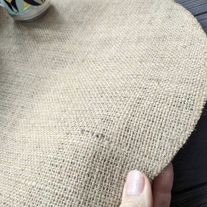 Round Table Placemat Circular Tablecloth Wedding Centerpiece Burlap ...
