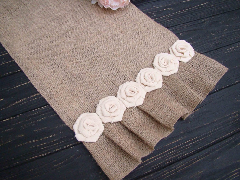 Rustic Table Runner Farmhouse Table Setting Boho Wedding - Etsy