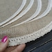 Round Burlap Placemat Burlap and Ivory Lace Circular Wedding ...