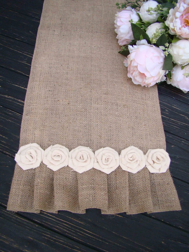 Rustic Table Runner Farmhouse Table Setting Boho Wedding - Etsy