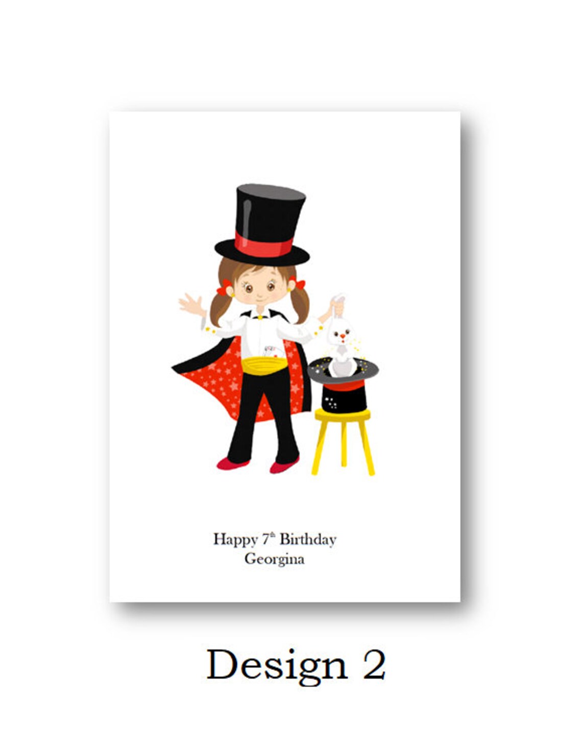 Personalised Magician Birthday Card Personalized Magician - Etsy