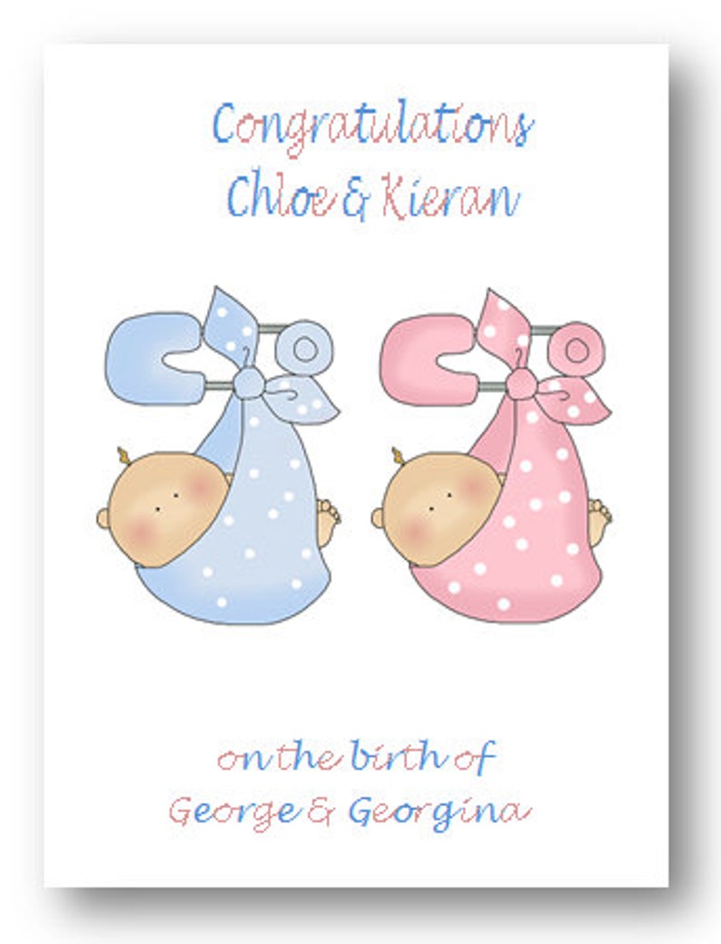 Personalised Congratulations New Baby Card Personalized Congratulations ...