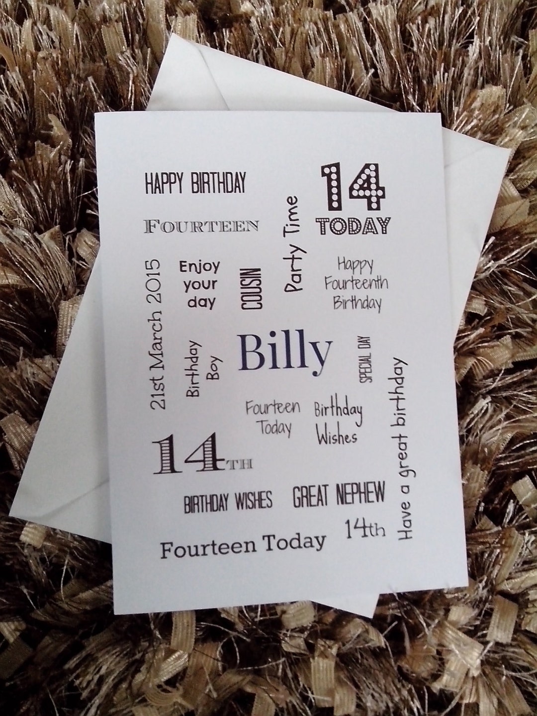 Unique Personalised Birthday Card Personalized Birthday Card - Etsy