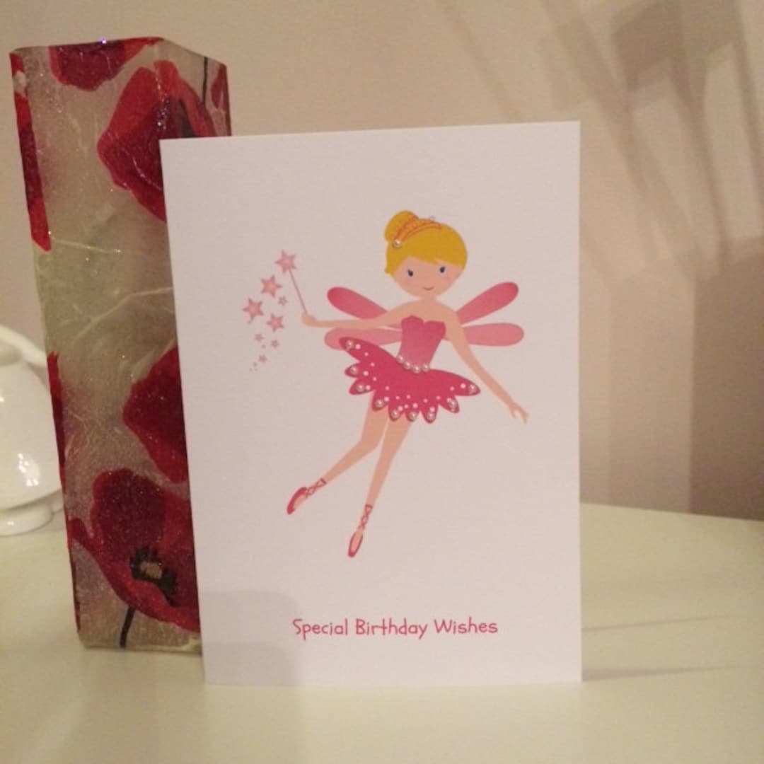 Personalised Fairy Birthday Card - Personalized Girls Birthday Card ...
