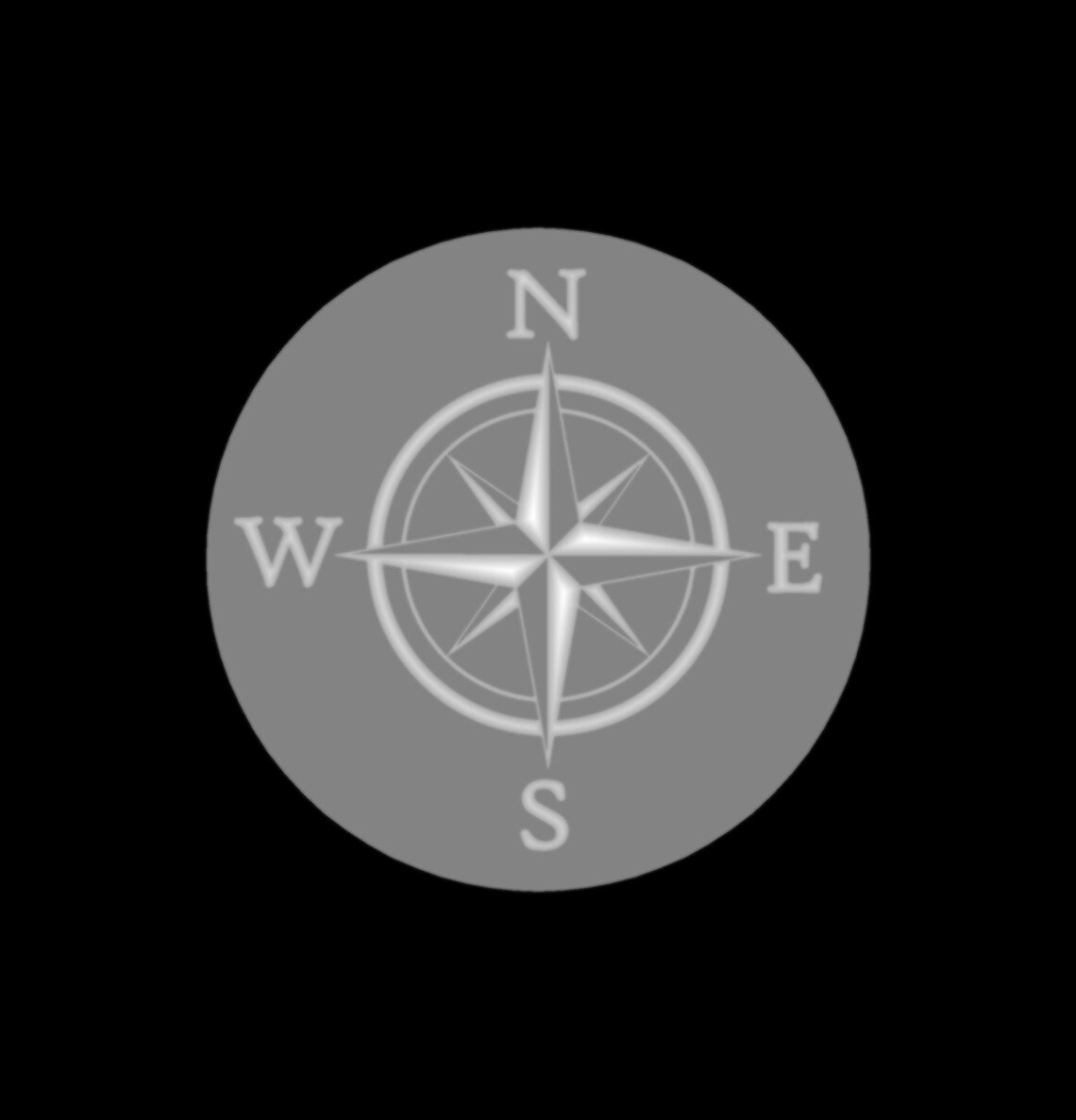 3D Compass Rose STL File, for CNC Router - Etsy