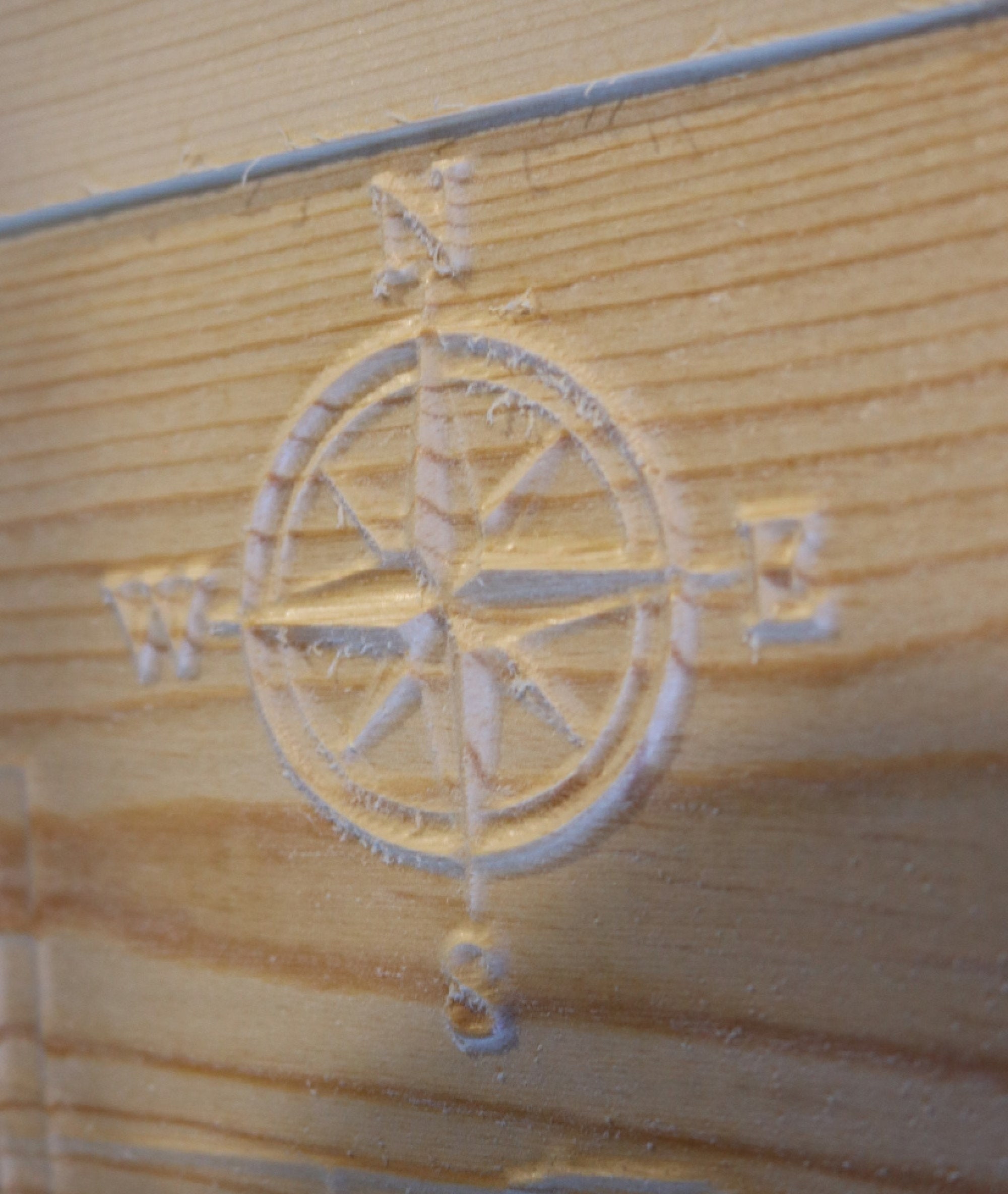 3D Compass Rose STL File, for CNC Router - Etsy