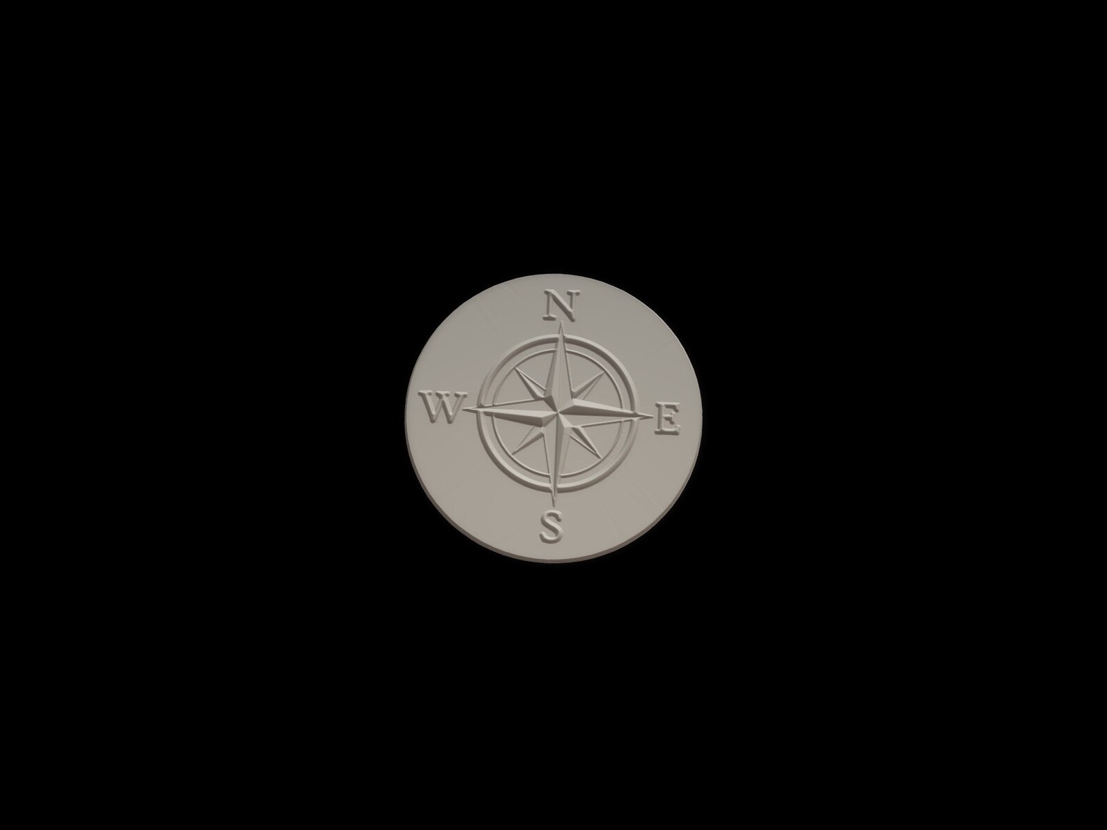 3D Compass Rose STL File, for CNC Router - Etsy