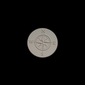 3D Compass Rose STL File, for CNC Router - Etsy