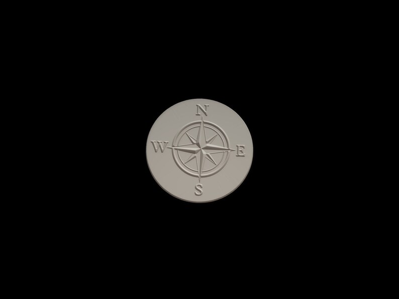 3D Compass Rose STL File, for CNC Router - Etsy
