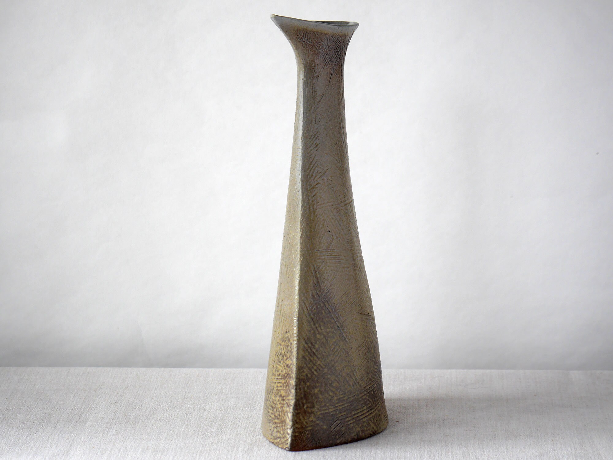 Wood Fired Ceramic Slab Built Pottery Bottle Form or Sculpture - Etsy