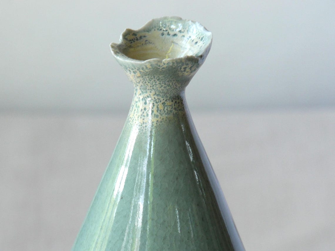 High Fired Handthrown, Altered With a Center Hole Wide Ceramic Pottery ...