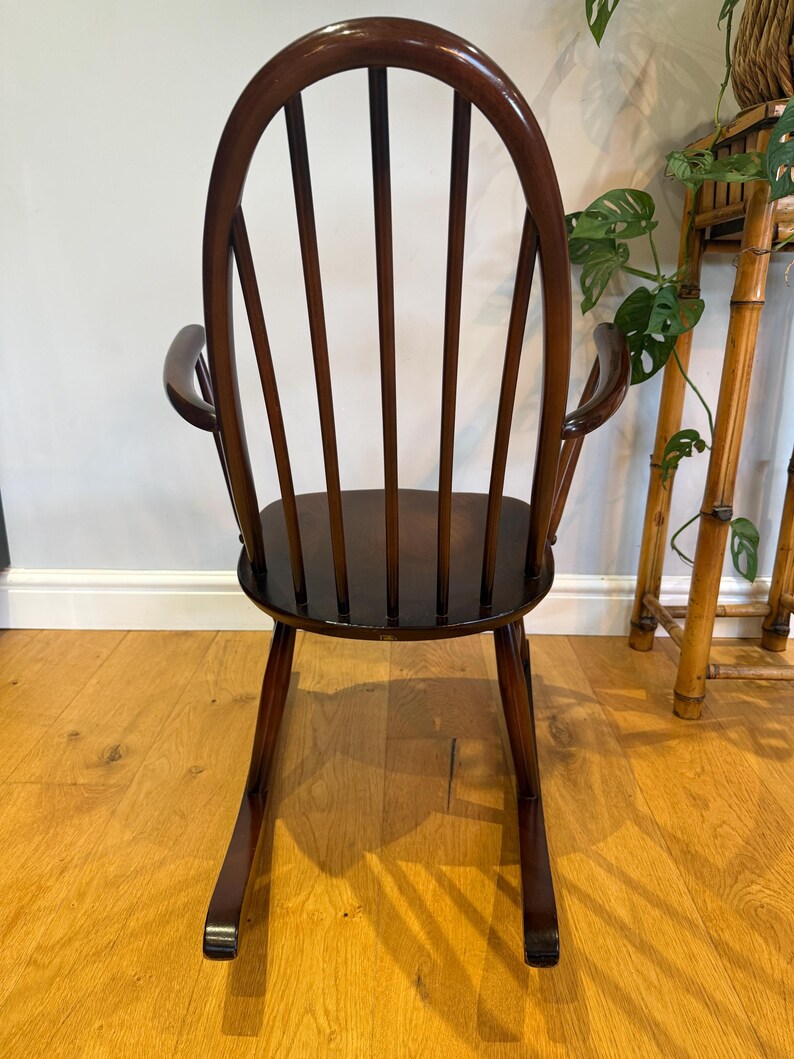 Vintage Ercol Child’s Rocking Chair – Model 428 – Dark Wood Finish ...