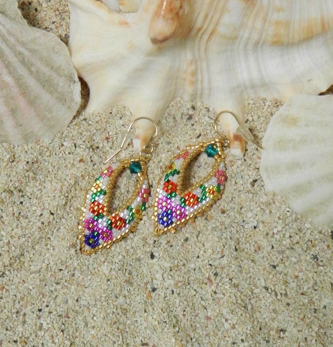 EARRING TUTORIAL Russian Leaf Tropical Earrings - Etsy
