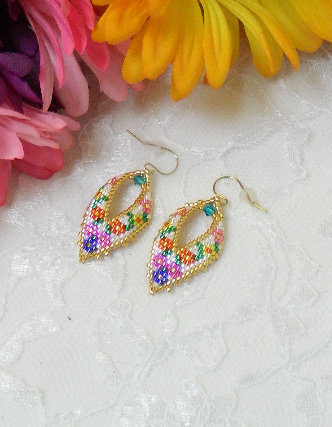 EARRING TUTORIAL Russian Leaf Tropical Earrings - Etsy