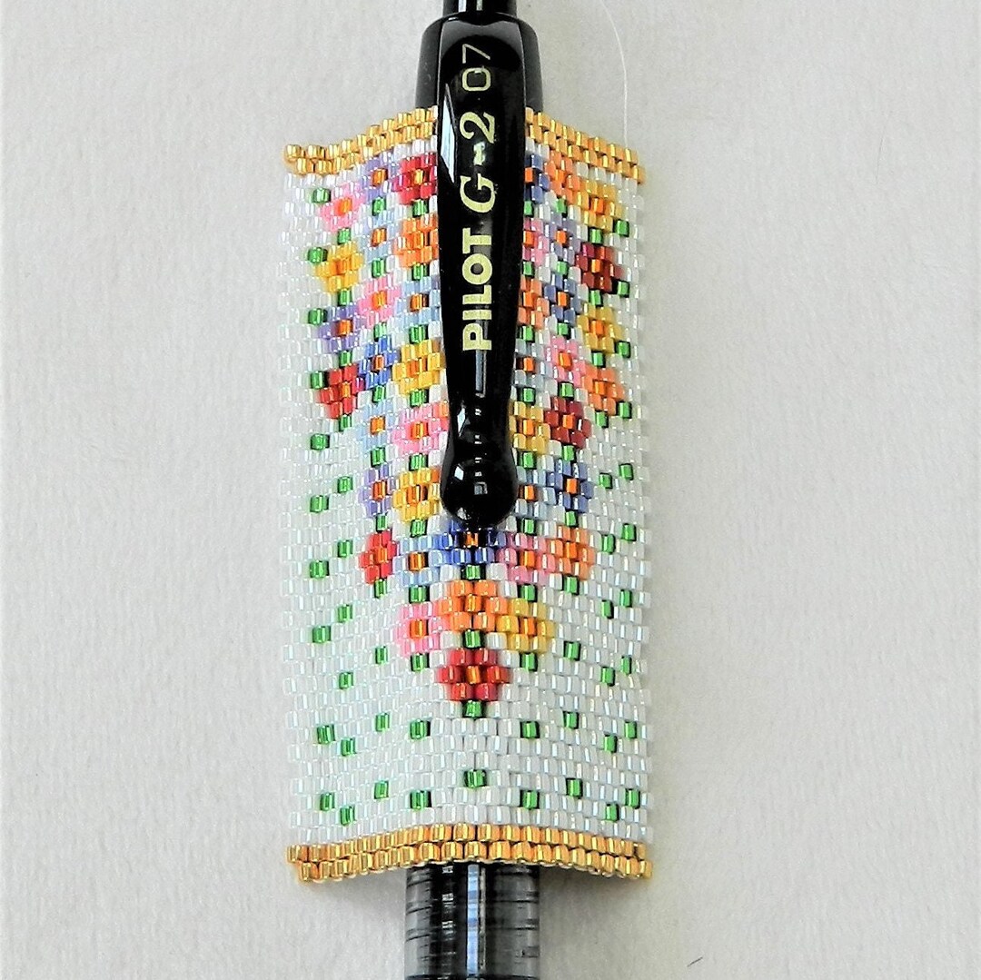 PEN WRAP PATTERN - Flower Bouquet Pen Wrap Instructions and Pattern - Etsy