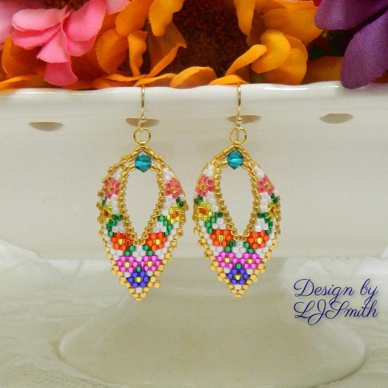 EARRING TUTORIAL Russian Leaf Tropical Earrings - Etsy