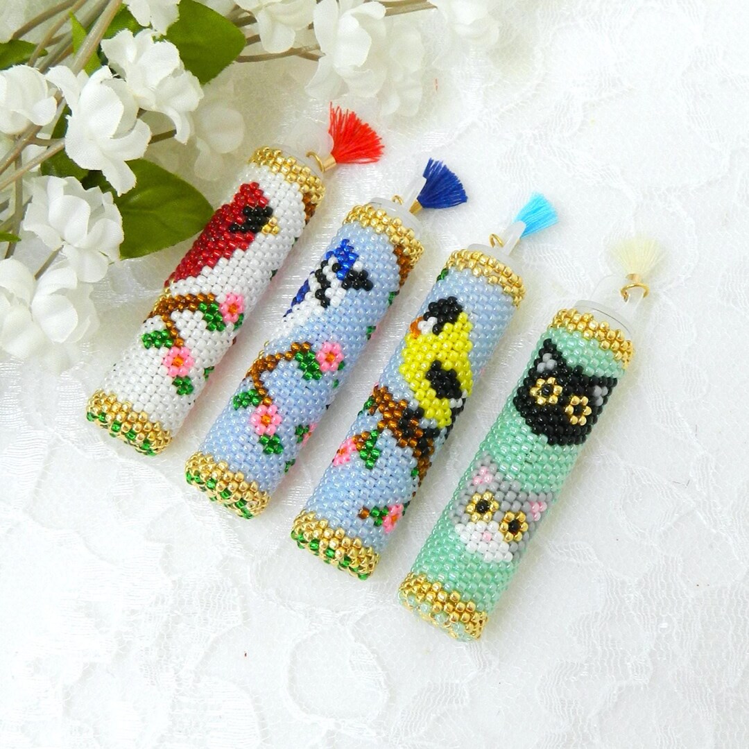 NEEDLE CASE PATTERNS for Peyote Yellow Finch, Cardinal, Blue Jay and ...
