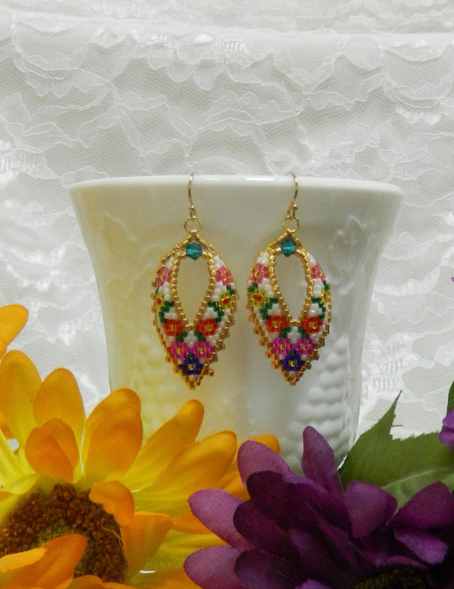 EARRING TUTORIAL Russian Leaf Tropical Earrings - Etsy