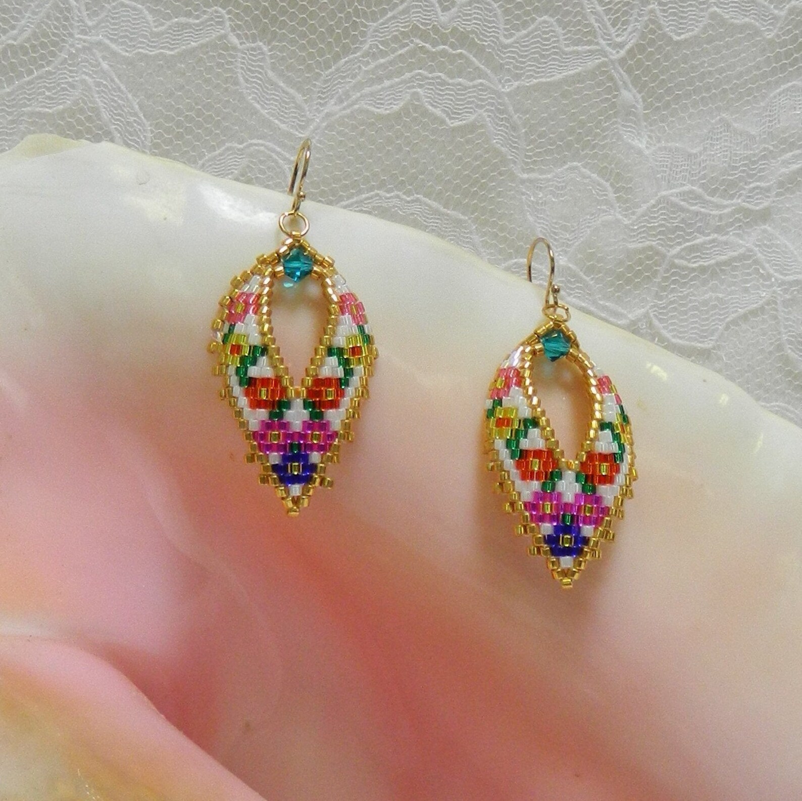 EARRING TUTORIAL Russian Leaf Tropical Earrings - Etsy