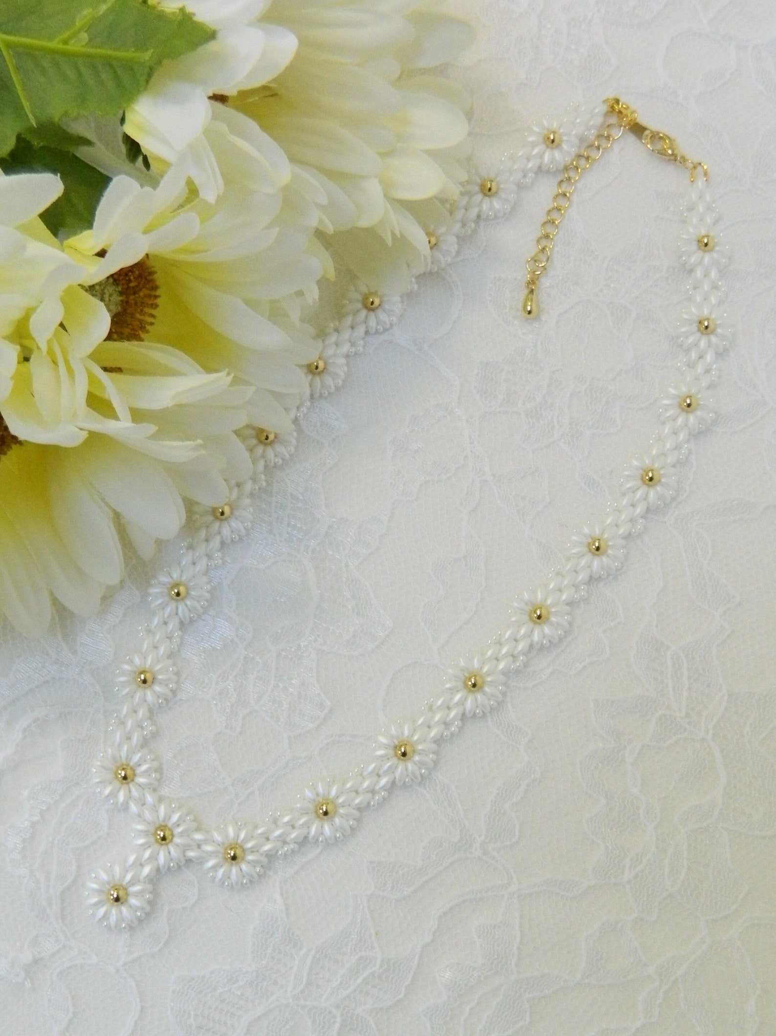 DAISY SET TUTORIAL Daisy Love Set Necklace Bracelet and - Etsy