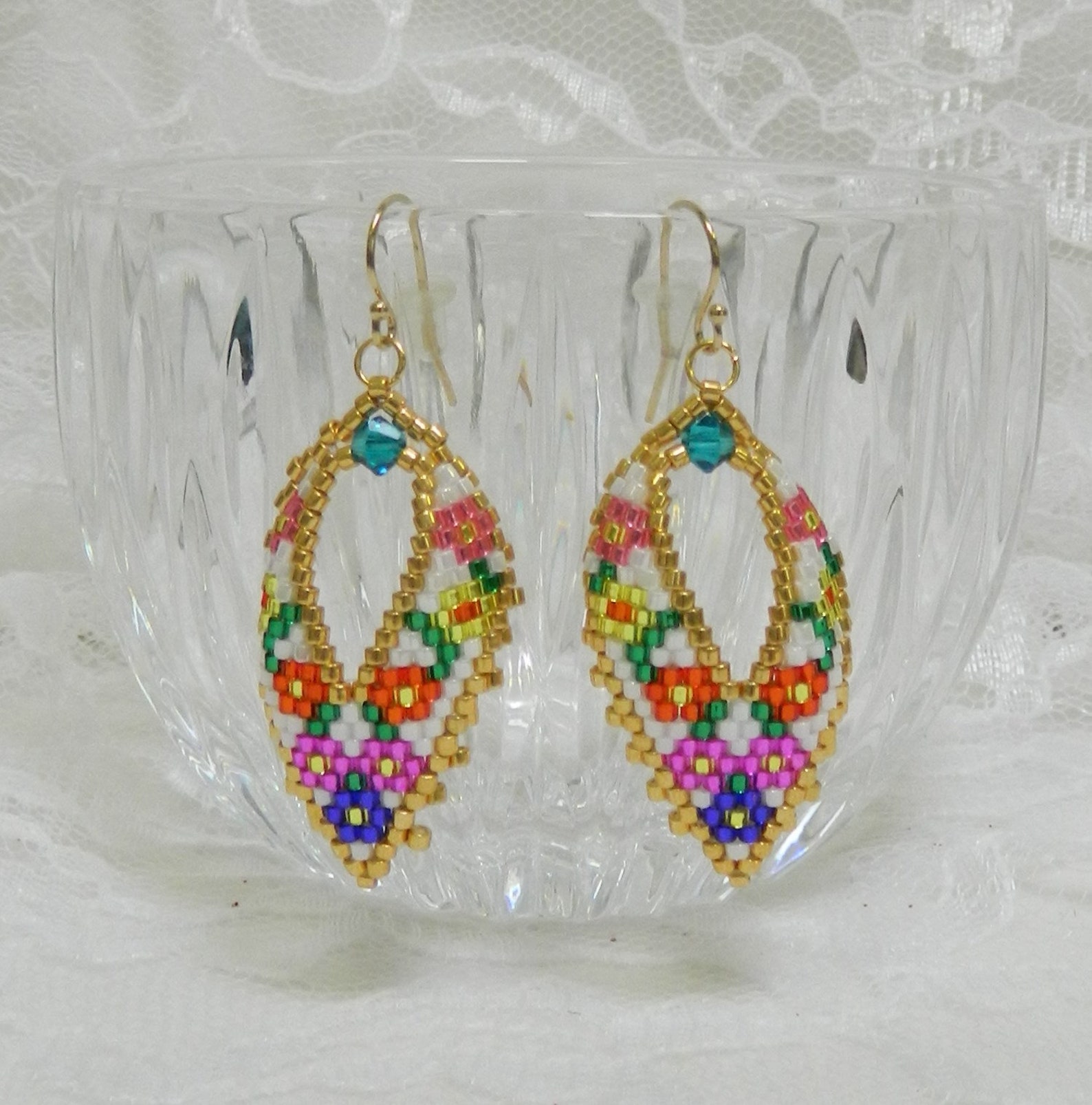 EARRING TUTORIAL Russian Leaf Tropical Earrings - Etsy
