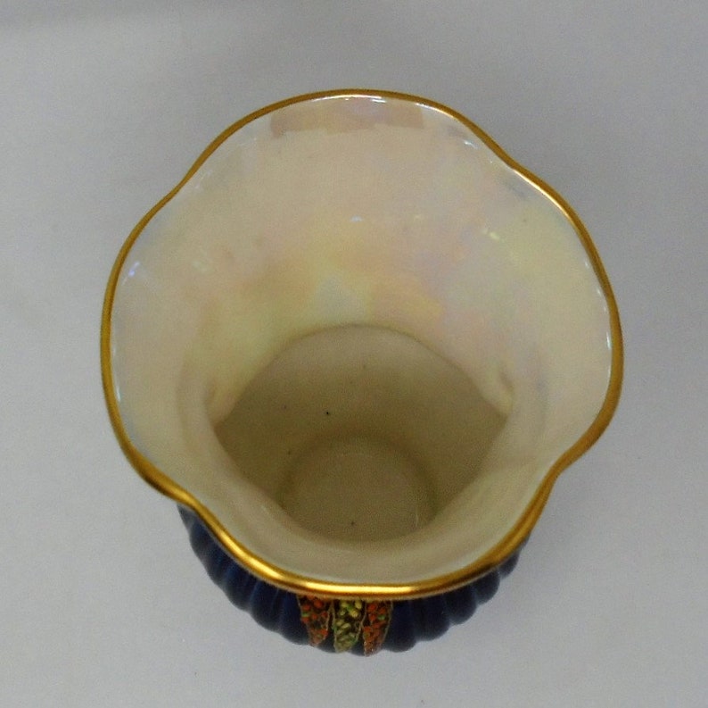 Vintage Crown Devon Blue Lustre Vase Pattern Number 5009 - Etsy UK