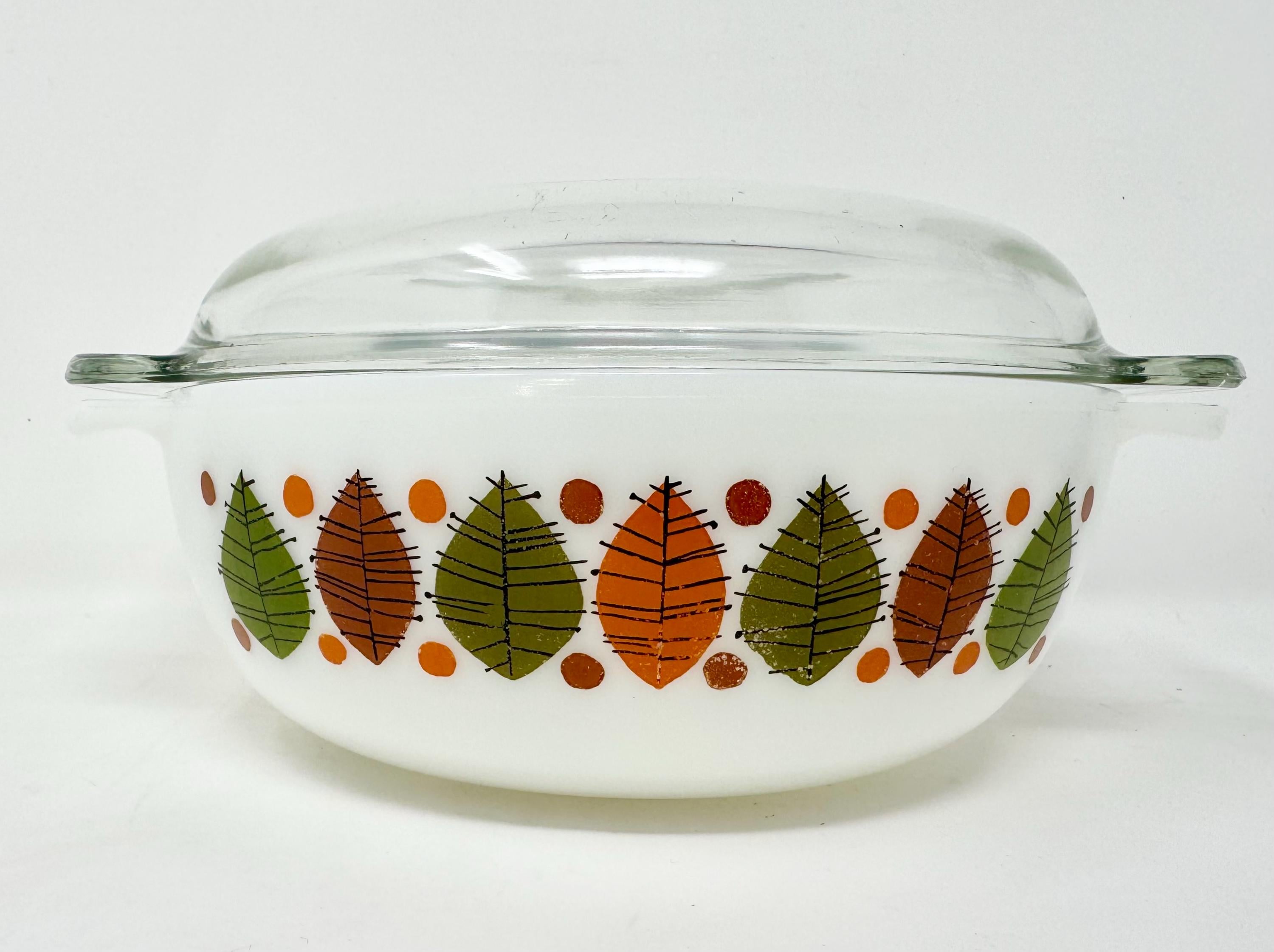 Rare JAJ Pyrex Leaf Collector Round Easy Grip Casserole Dish - Etsy