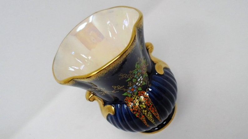 Vintage Crown Devon Blue Lustre Vase Pattern Number 5009 - Etsy UK