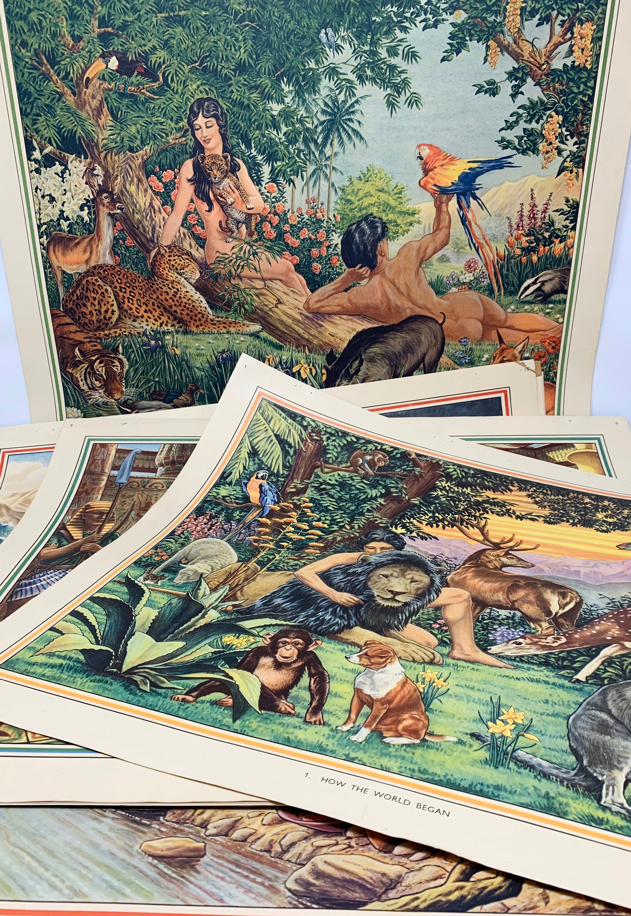 Set of 30 Bible / Religious Posters / Prints Macmillan Vintage | Etsy