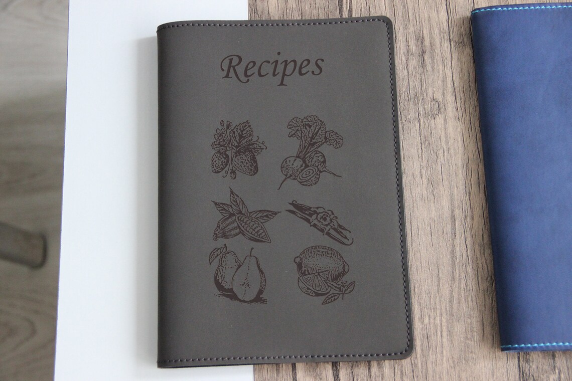 Recipe Book From Your Custom Illustration Journal Cover With | Etsy
