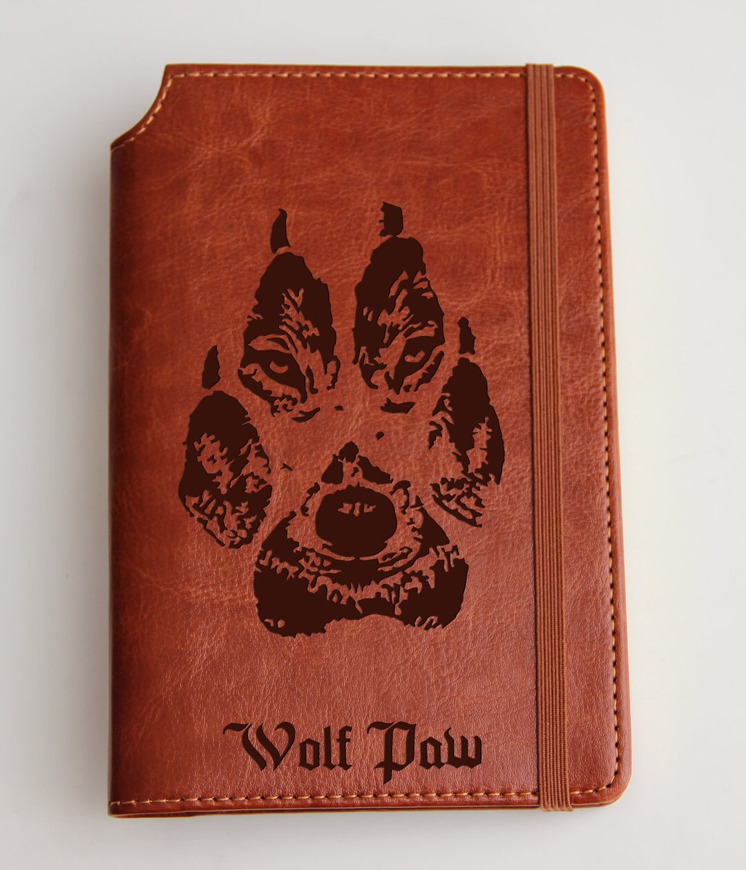 Your Tattoo on Journal Wolf Journal With Custom Quote or Custom Text ...