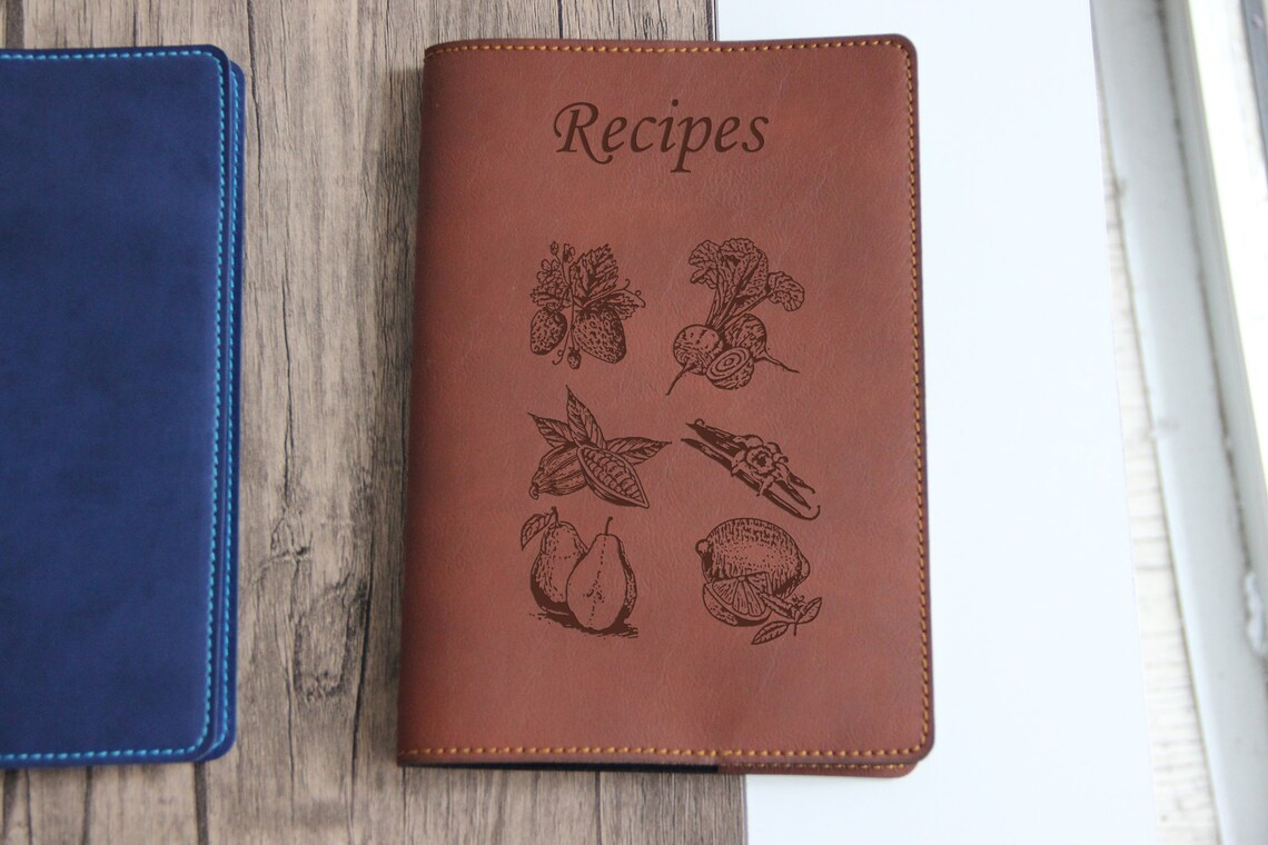 Recipe Book From Your Custom Illustration Journal Cover With | Etsy
