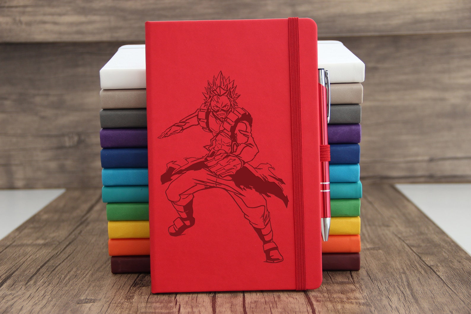 Your Favourite Anime Character Engraving on Journal Cover Best | Etsy